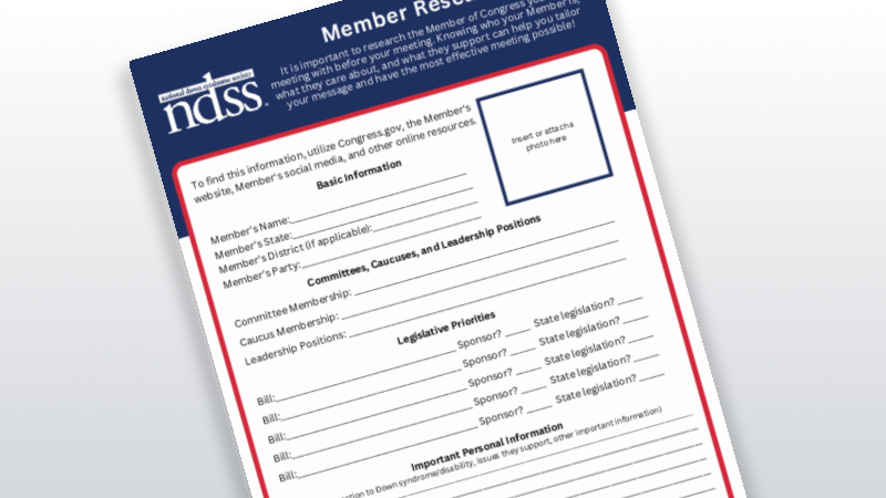 Advocacy Resources | National Down Syndrome Society (NDSS)